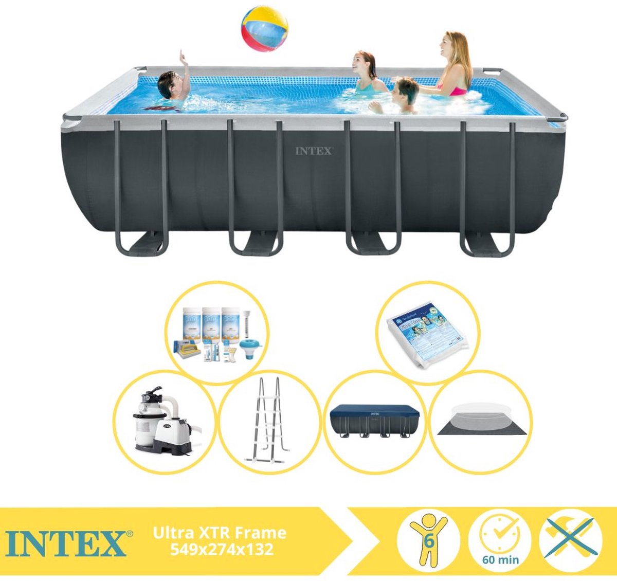 Intex Ultra XTR Frame Zwembad - Opzetzwembad - 549x274x132 cm ...