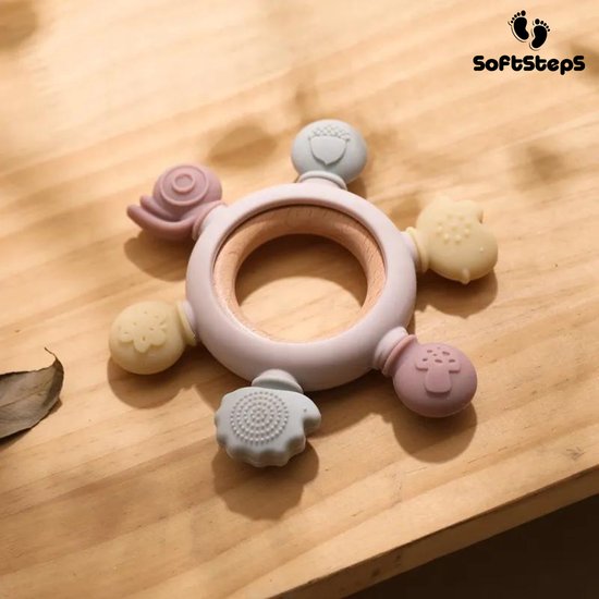 SoftSteps - Baby Bijtring - Verzachtend voor Tandjespijn - Siliconen ...