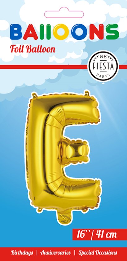 Folie Ballon Letter 16″ E - Goud | 41 cm | bol.com