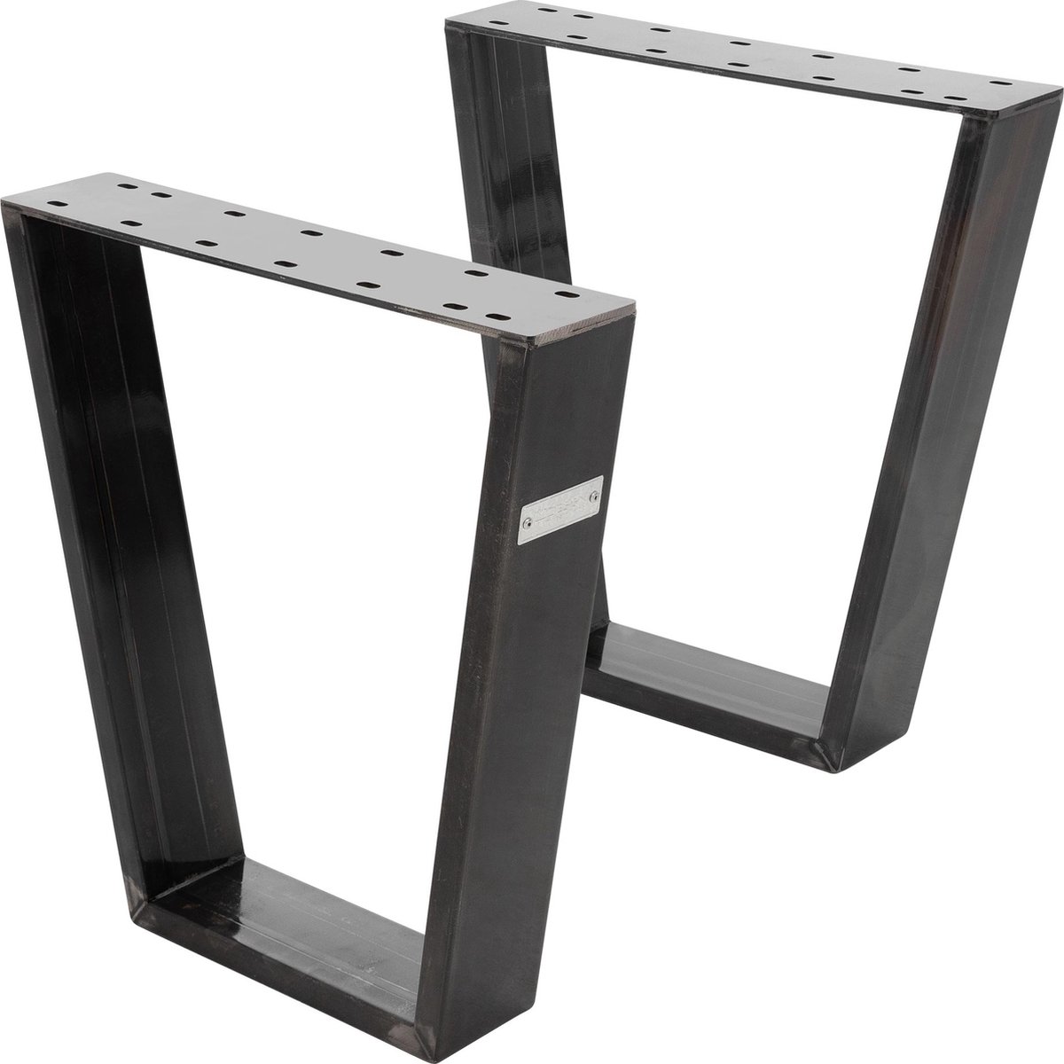 Tafelpoten set van 2 V-vorm 40x43 cm Industrieel van staal ML-Design ...