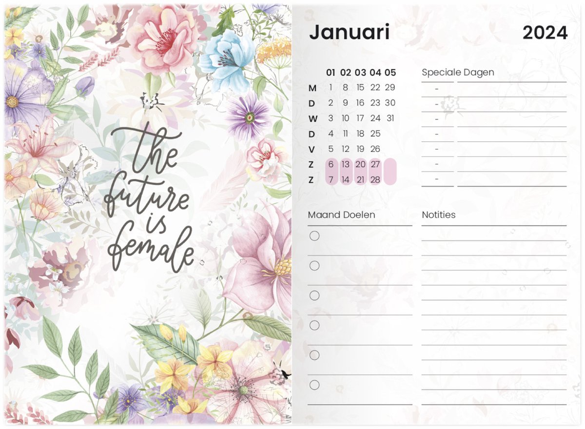 Kalender - 2024 - Endless mae - Life planner | bol.com