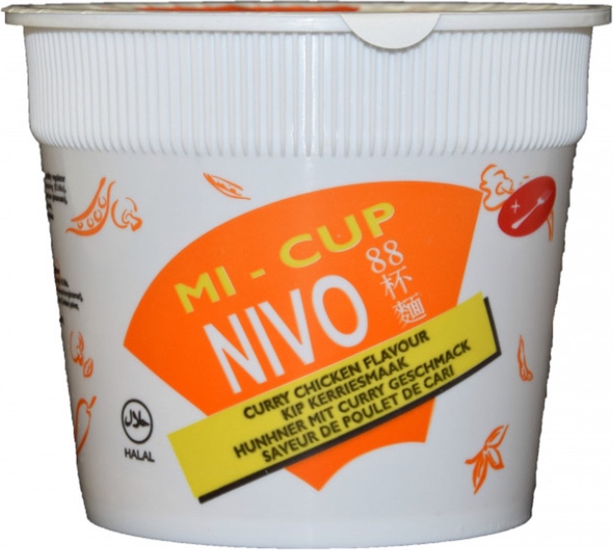 Mi-Cup Nivo rasa kari ayam instant noodles - 5 x 65g | bol.com
