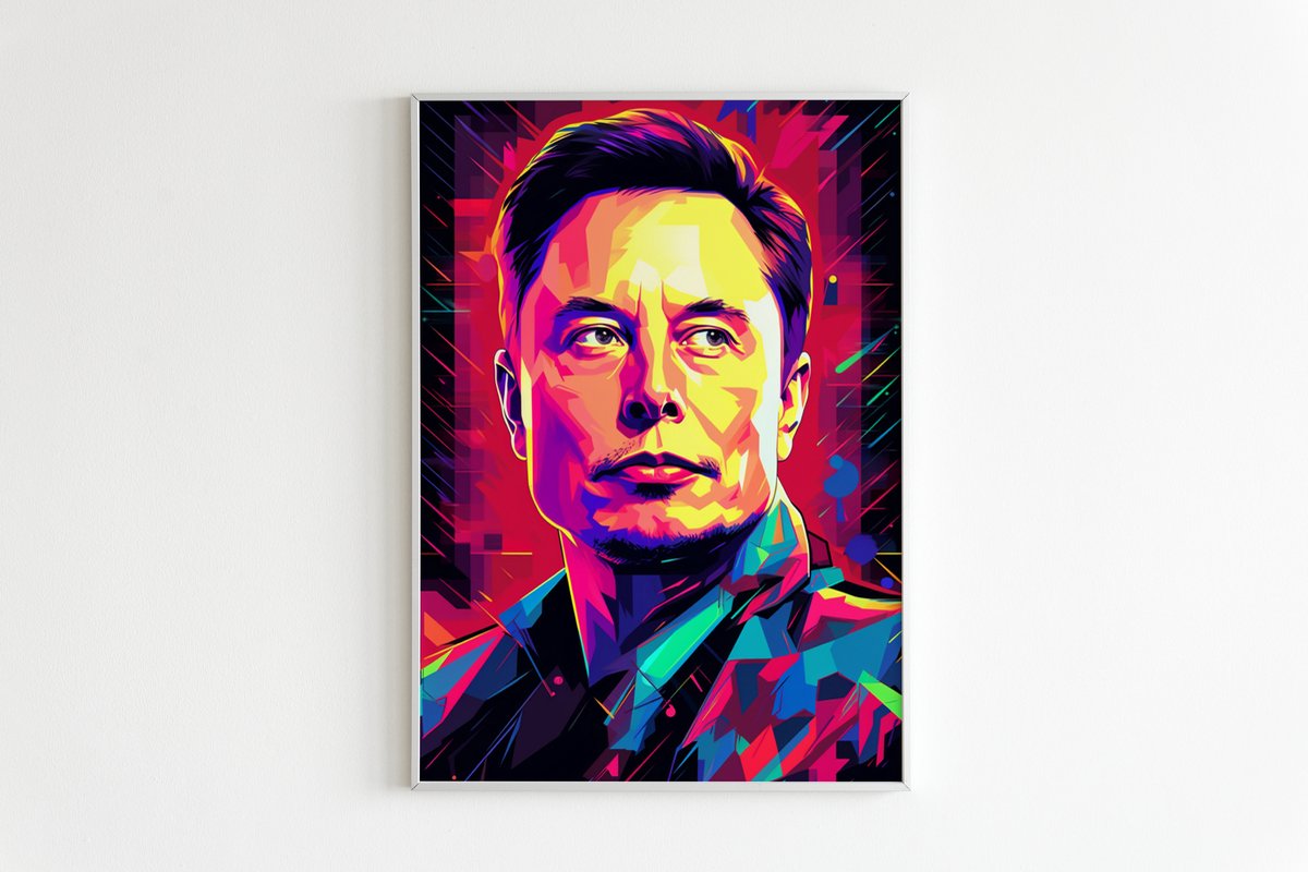 Elon Musk Poster | Tesla Poster | CEO Poster | Poster Elon Musk | Pop ...