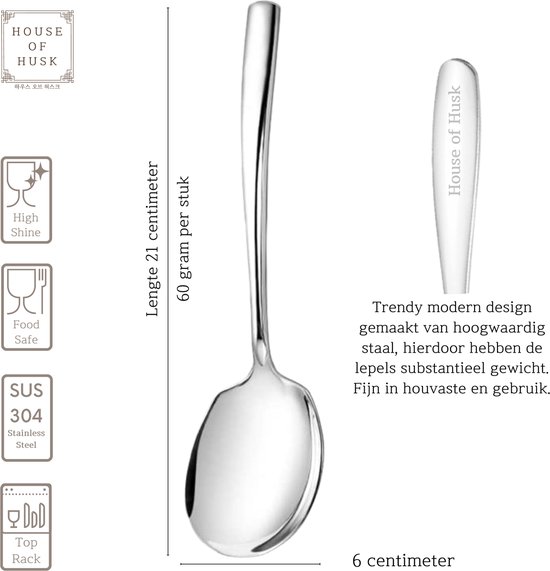Opscheplepel Set - Zilver - Serveerlepel - Groetelepel - Aardappellepel ...