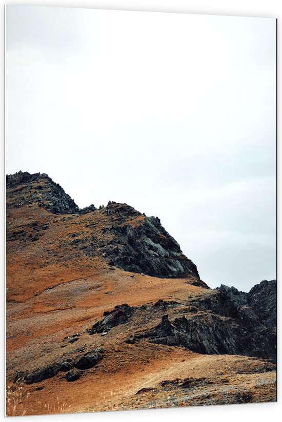 PVC Schuimplaat- Bergens - Stenen - Lucht - Wolken - 100x150 cm Foto op ...