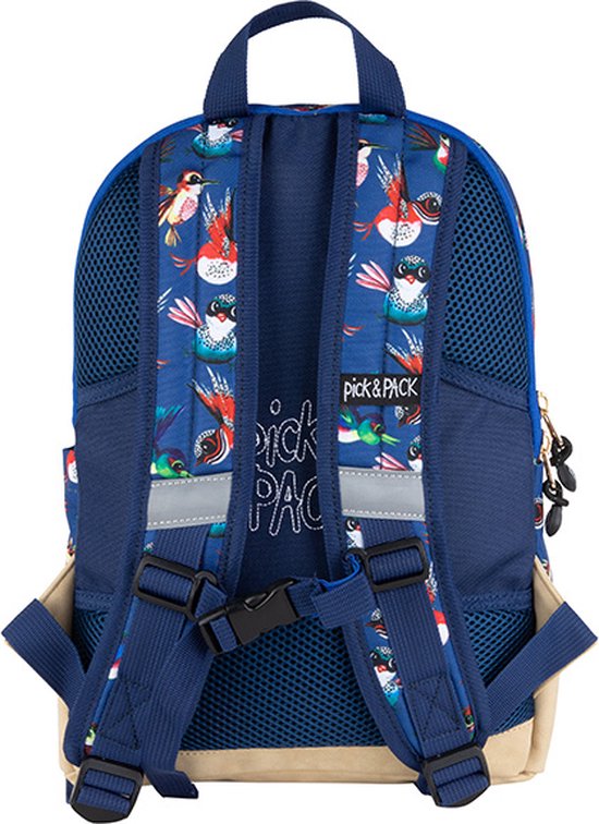 Pick & Pack Birds Rugzak - M Navy | bol.com
