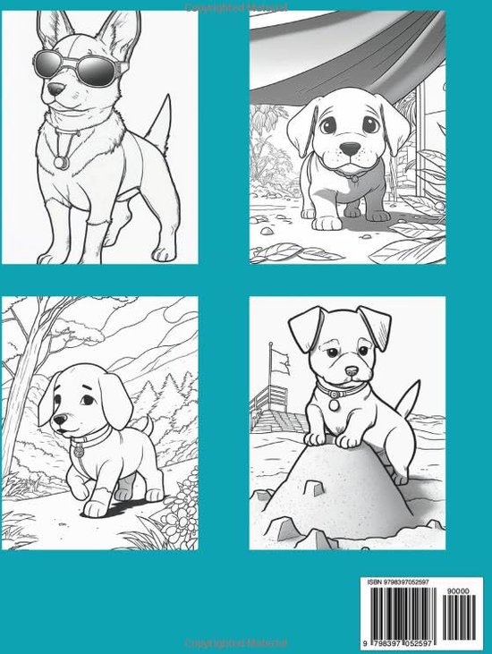 Amazingly Cute Dogs Coloring Book - Kleurboek voor volwassenen | bol