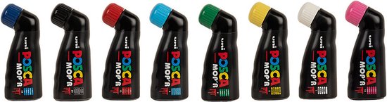 Posca PCM-22 Mop'r set 8 kleuren | bol