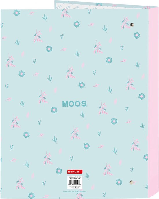 Ringmap Moos Garden 26.5 x 33 x 4 cm Turkoois A4 | bol