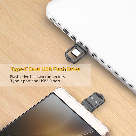 Lenovo Dual Drive Ultra 3.0 - 512Gb USB A - USB C - 150MB/sec | bol.com