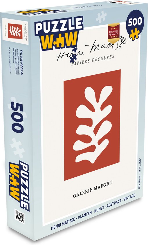 Puzzel Henri Matisse - Planten - Kunst - Abstract - Vintage - Legpuzzel ...