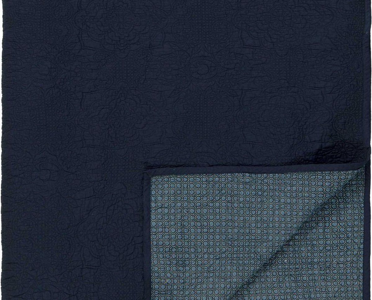 Pip Studio sprei Quilty Night dark blue - 180x265 cm | bol.com
