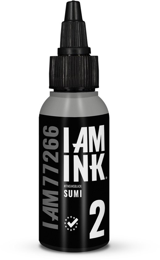 I AM INK - #2 Sumi 50ml Vegan Tattoo Inkt Greywash Schaduweffect ...