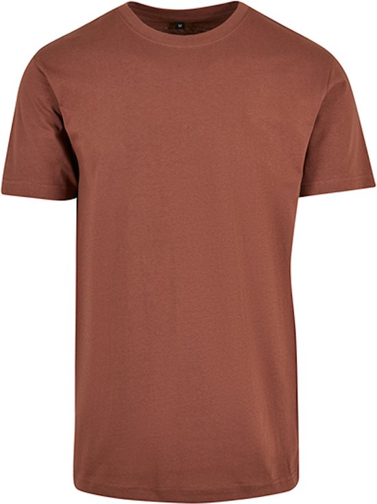 Herenshirt 'Round Neck' met korte mouwen Bark - 4XL | bol.com