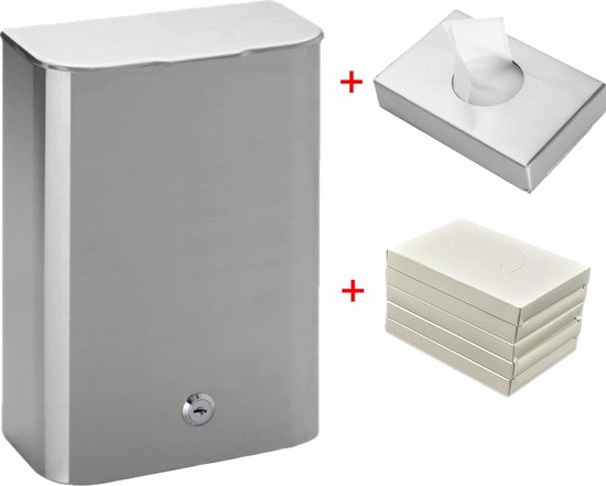 WillieJan startset dames Hygiëne RVS – Afvalbakje RVS, Zakjeshouder RVS ...