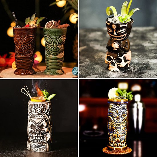 Tiki Mugs Tiki-koppen Tiki Mok Tiki Mugs Cocktailbeker Hawaii ...