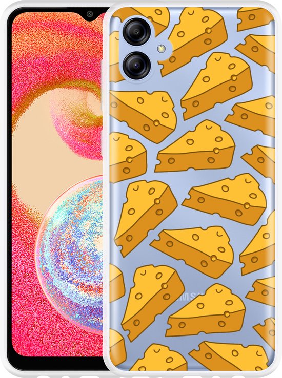 Cazy Hoesje geschikt voor Samsung Galaxy A04e Cheesy | bol.com