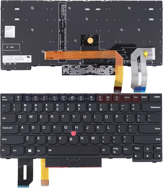 Backlit keyboard geschikt voor Lenovo ThinkPad T490 US/NL Qwerty ...