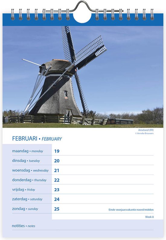 Week kalender - 2024 - 12 provinciën - 16,5x23cm | bol