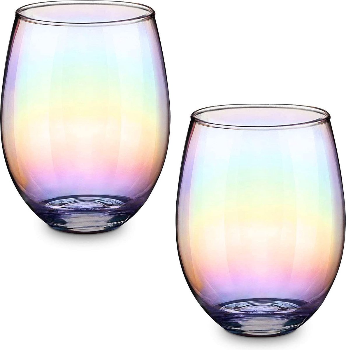 Iriserend drinkglas voor water, sap, whisky, cocktail, verdict glas ...