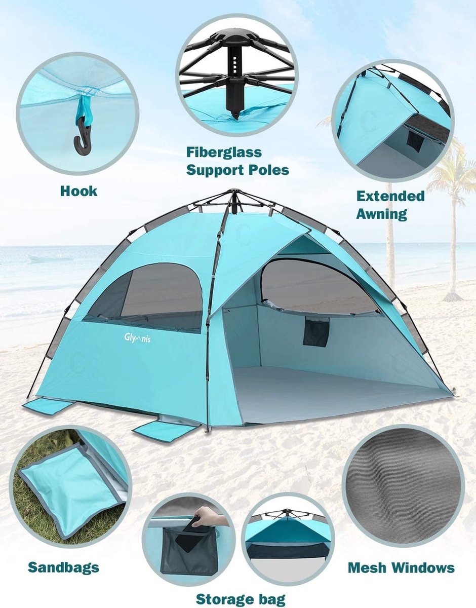 Luxe strandtent – Tent Strand – beach tent | bol.com