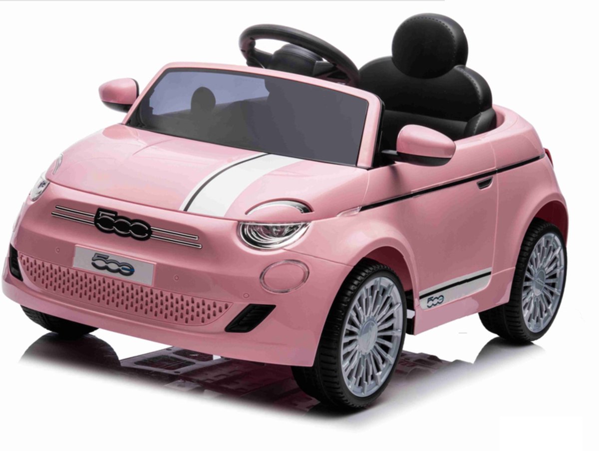 Fiat 500 Kinderauto Roze met de nieuwste opties | Elektrische ...
