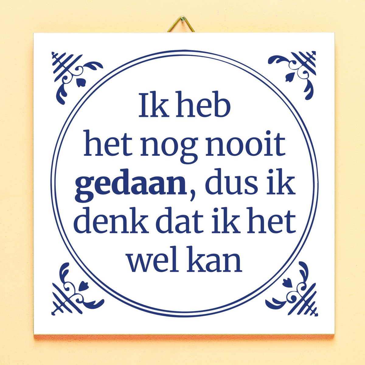 Ditverzinjeniet Tegeltje Ik Heb Het Nog Nooit Gedaan | bol.com