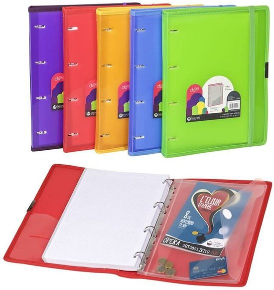 Ringmap Carchivo Carpeblock Dune Rood A4 | bol
