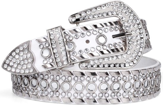 TAN.TOMI Rivet Riem Vrouwen Mode Rhinestone Riem, Western Cowgirl ...