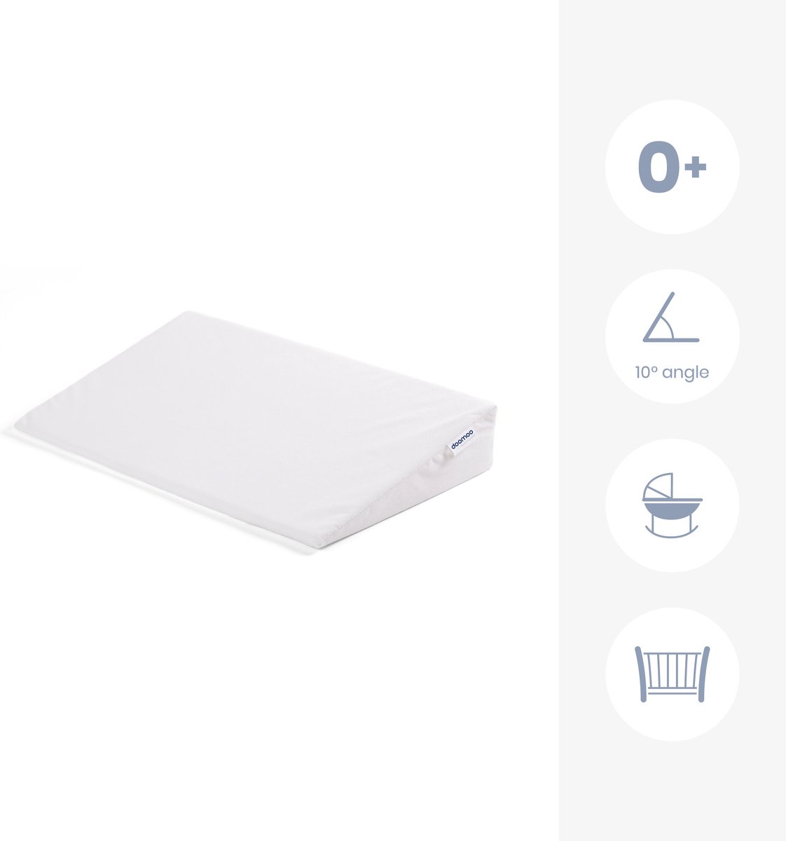 Doomoo basics - Rest Easy Large - hellend vlak - Reflux kussen - 10 ...