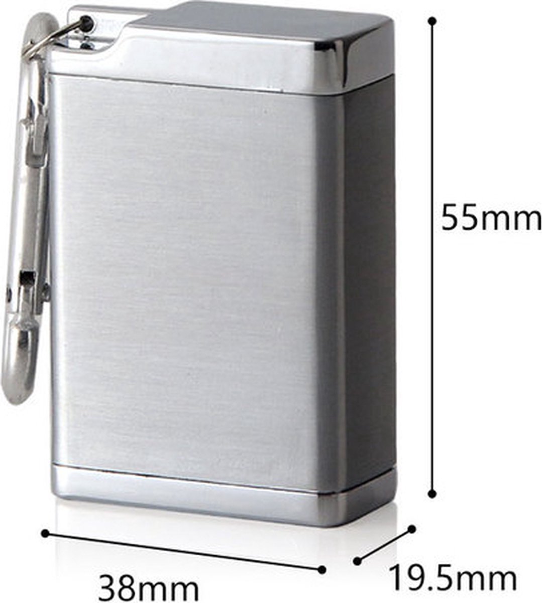 Draagbare Asbak Sleutelhanger - Pocket Asbak - Mini Ashtray - Metalen ...