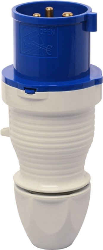 CEE stekker 2P+A 230V 32A blauw (230 306) | bol