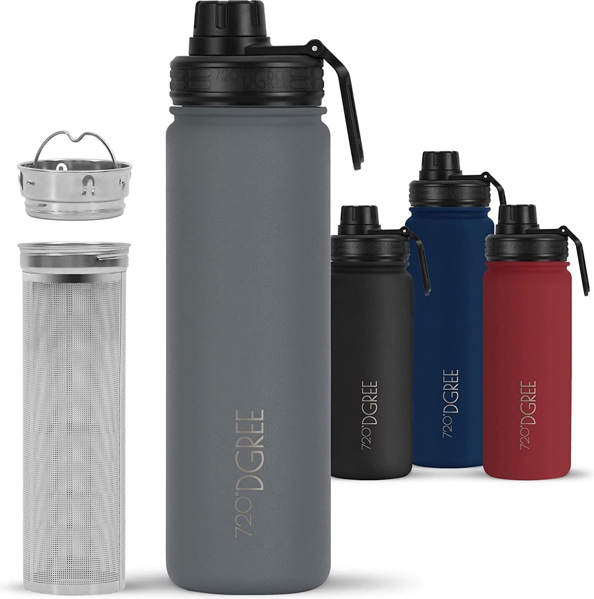 Gourde en acier inoxydable "noLimit" - 410 ml, 530 ml, 710 ml, 950 ml, 1200 ml,... | bol.com