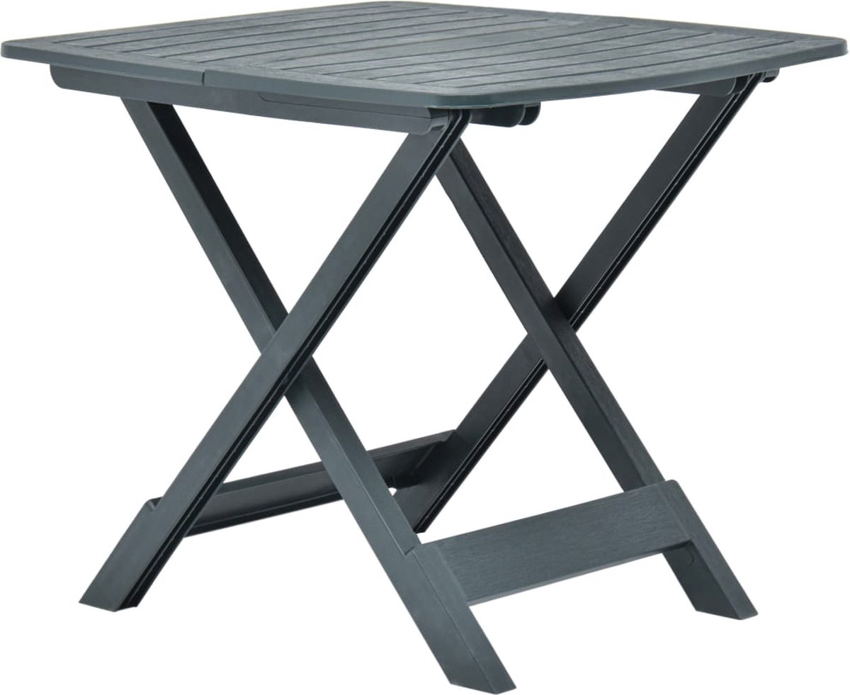 vidaXL-Tuintafel-inklapbaar-79x72x70-cm-kunststof-groen | bol