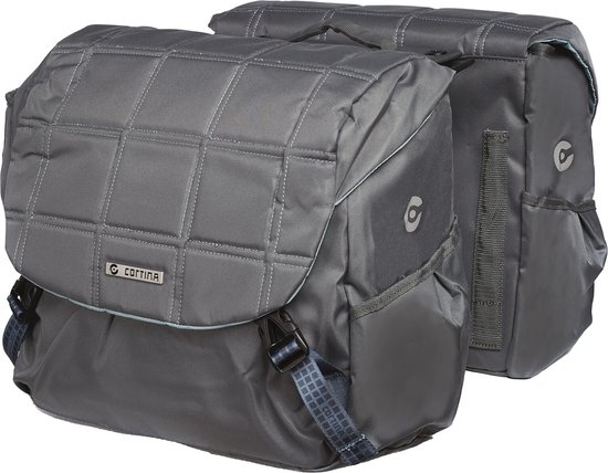 Cortina fietstas dubbel Jaipur AVS grijs | bol.com