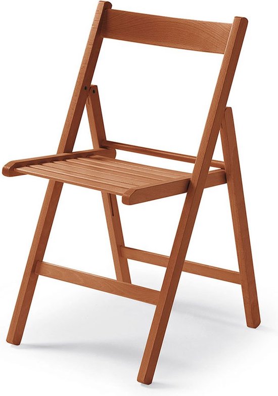 Vouwbare Stoel Hout beukenhout Kersenboom (79 x 42,5 x 47,5 cm) | bol