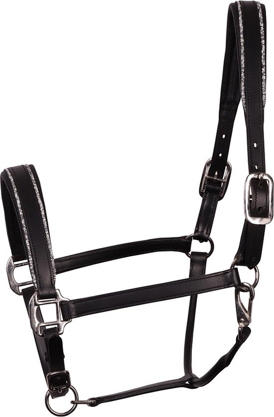 Harry's Horse Halster leder Sparkle - maat Pony - black | bol.com