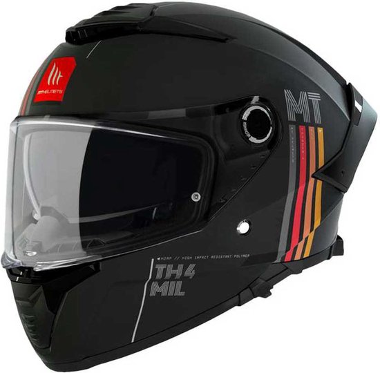 MT Thunder 4 SV Integraal helm Mil mat zwart M - Motorhelm Scooterhelm ...