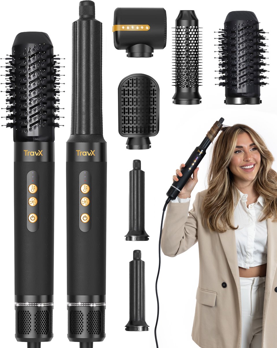 PRO Airstyler Hairwrap 6 in 1 Multistyler - Fohnborstel - Krulborstel ...