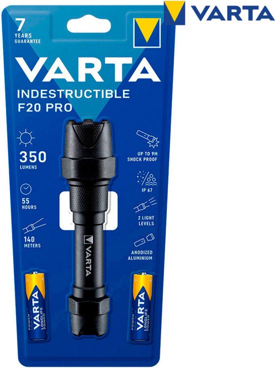 Varta - Varta Indestructible F10 Pro LED Flashlight (Incl. 3X Longlife ...