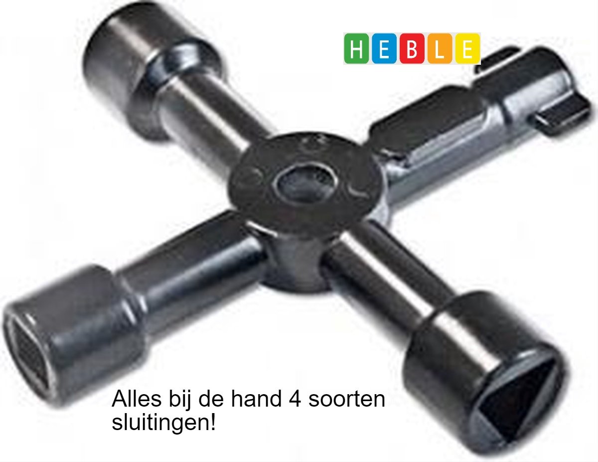 Universele Sleutel Multi Vierkant 4hoek sleutel - Paaltje Bedienen ...