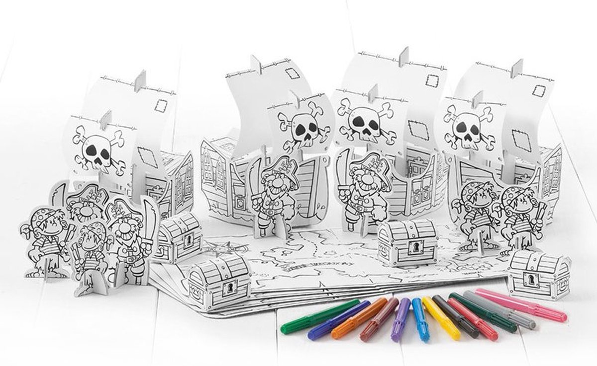 Knutselpakket Piraten - Piraat Knutselen - Piraten Knutsel Pakket ...