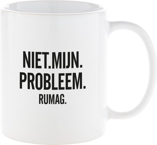 RUMAG Mok - Niet mijn probleem - Mok met grappige leuke tekst | bol
