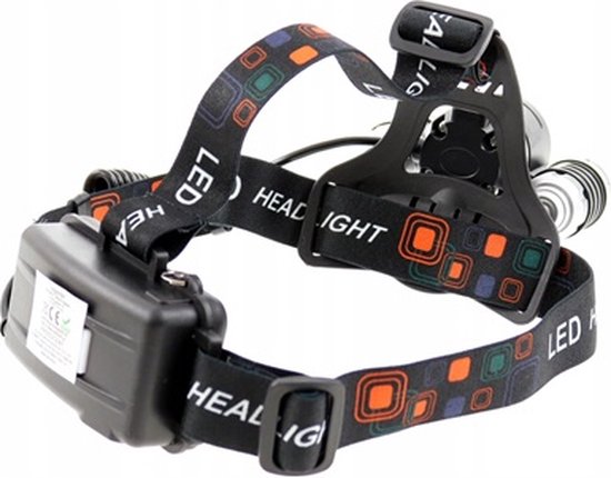 Waterproof Verstelbare LED Hoofdlamp - inclusief 2 oplaadbare batterijen - Zwart | bol
