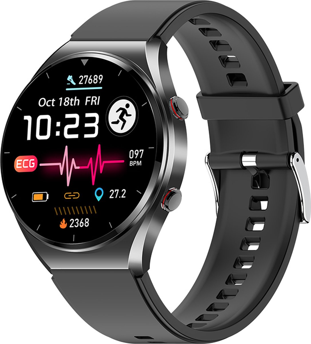 Qlarck Health Pro - Smartwatch Bloeddrukmeter - Hartslagmeter Horloge ...