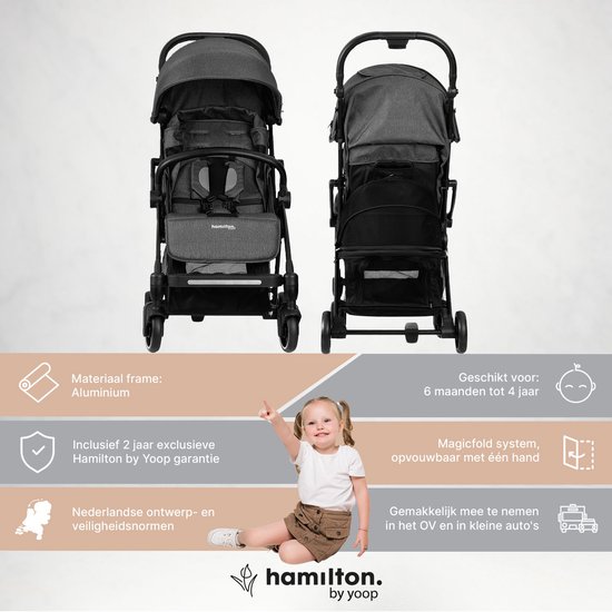 Hamilton by Yoop XL Buggy – Nieuw en ruimer 2023 model – Premium ...