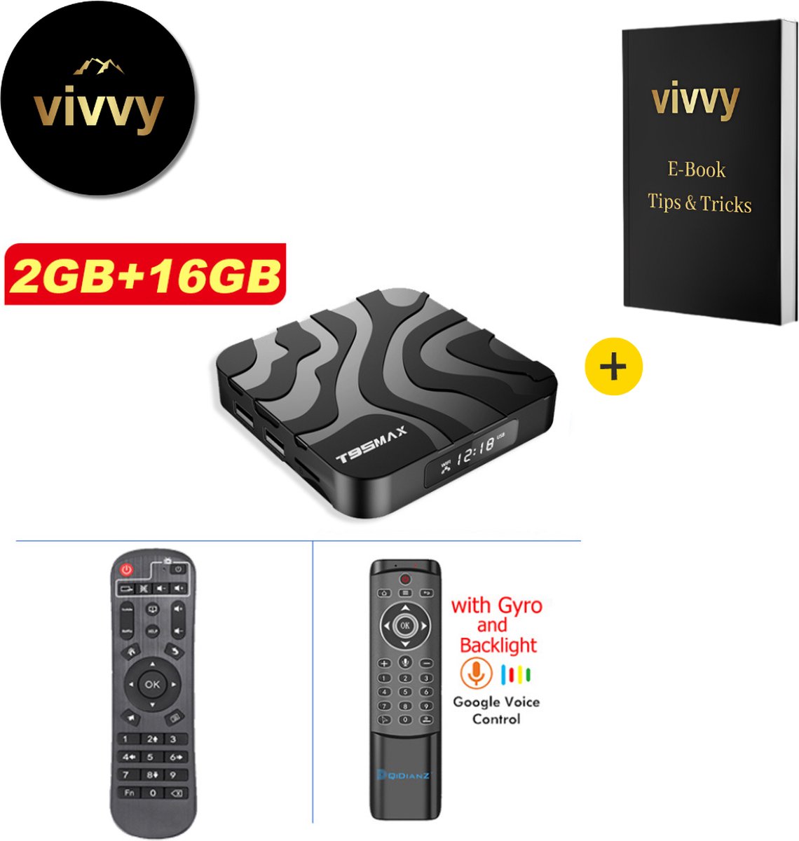 Iptv Box - Android Tv Box Met Afstandsbediening – Iptv 2 In 1 - 100% ...