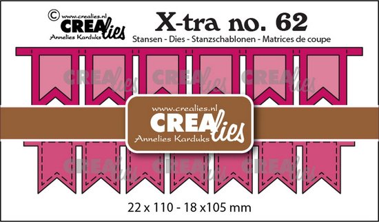Crealies Xtra Fishtail banners 2x | bol