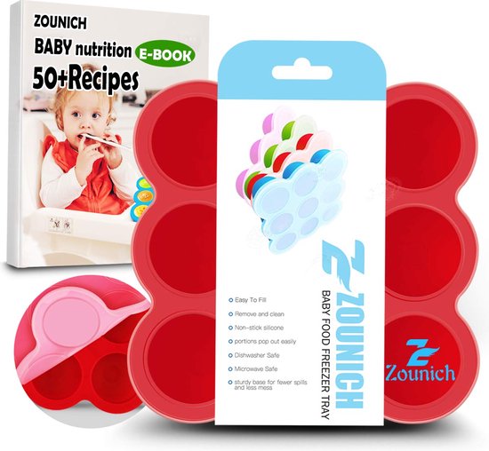 Silicone Baby Food Storage Box, bevriezen siliconen Baby pap met ...