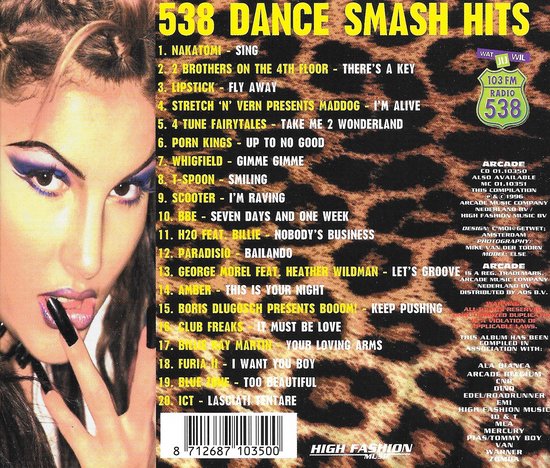 538 Dance Smash hits 1996 vol. 4, Various | Muziek | bol